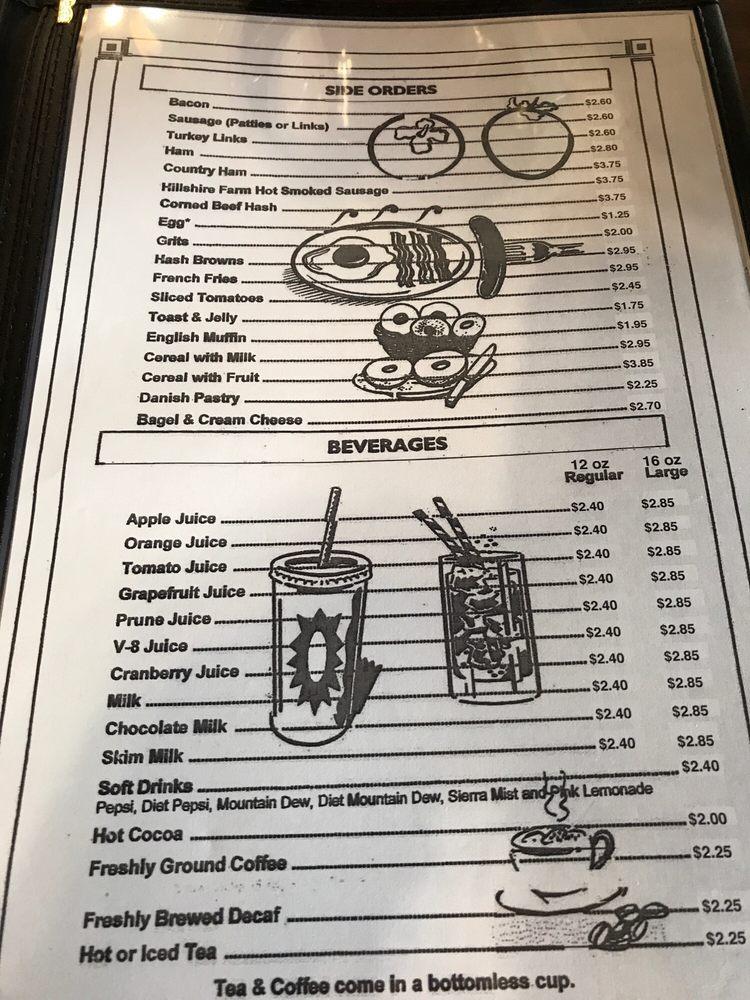 Menu at Golden Griddle Pancake House restaurant, North Myrtle Beach