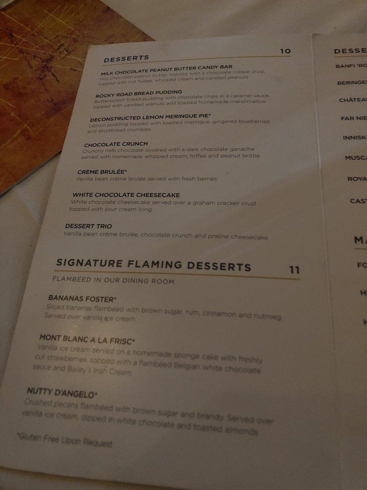 Menu at Perry's Steakhouse & Grille, Birmingham