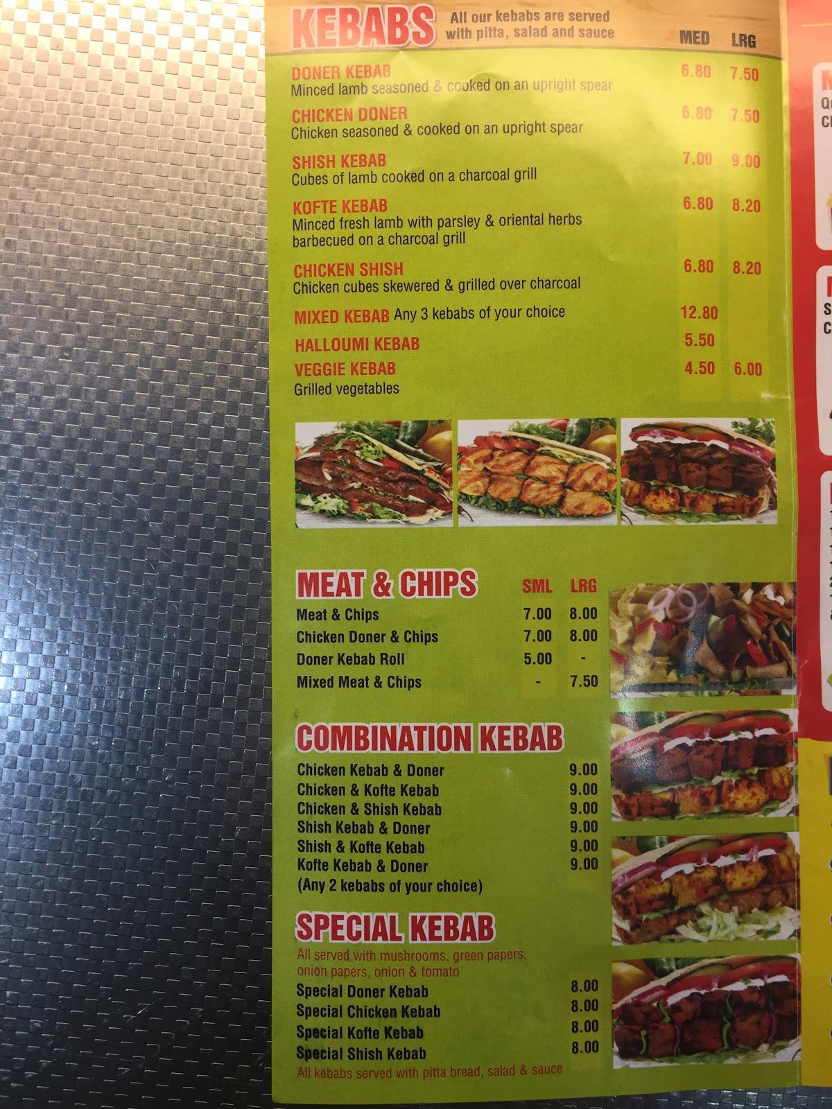 Menu at River Kebab & Pizza fast food, Maidstone