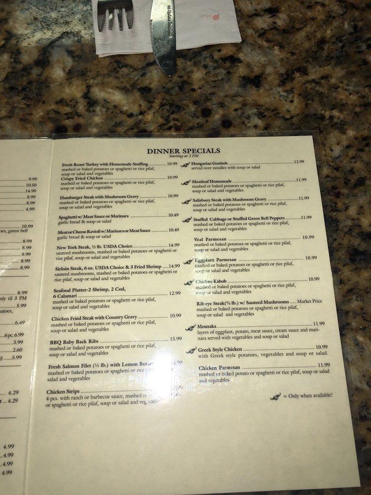 Menu at Golden Ox Family Diner restaurant, Lodi