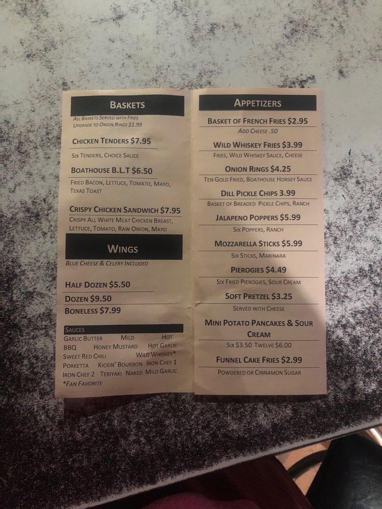 Menu at Lake Winola Boathouse Bar And Grill, Lake Winola, Lake Rd ...