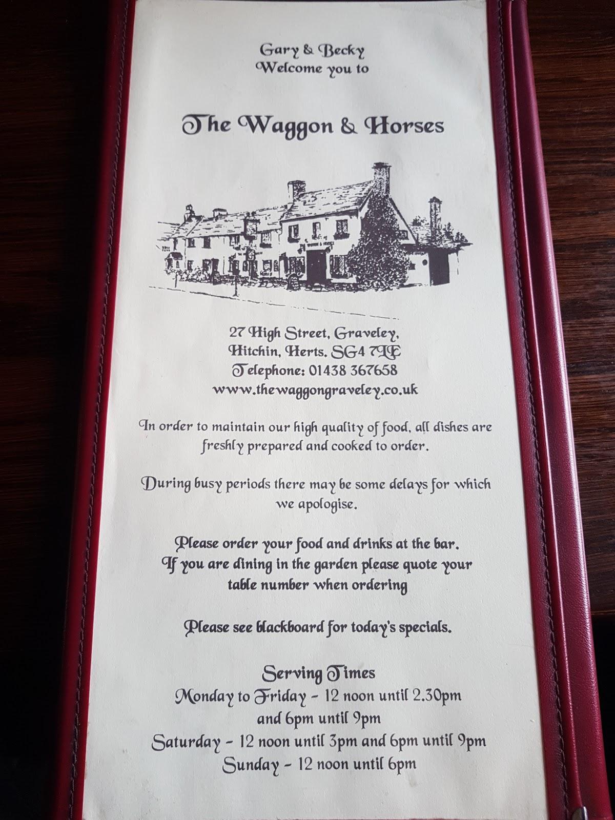Wagon Horses Menu at Michelle Peckham blog