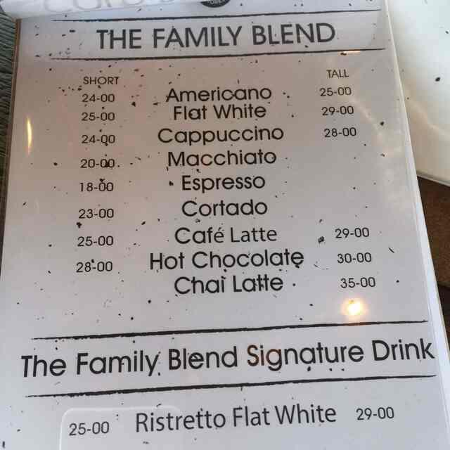 Speisekarte von Industrial Coffee Works restaurant, Centurion
