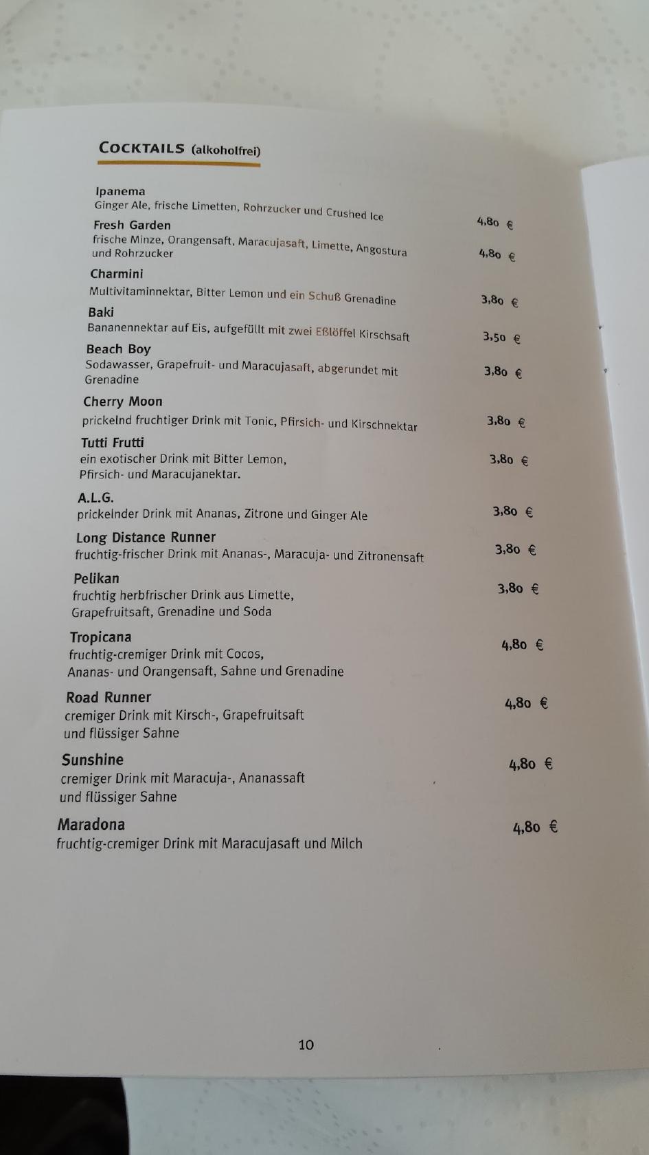 Speisekarte von VAU Restaurant, Villingen-Schwenningen