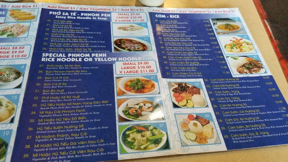 Menu at Gold Train Noodle House, Burnaby