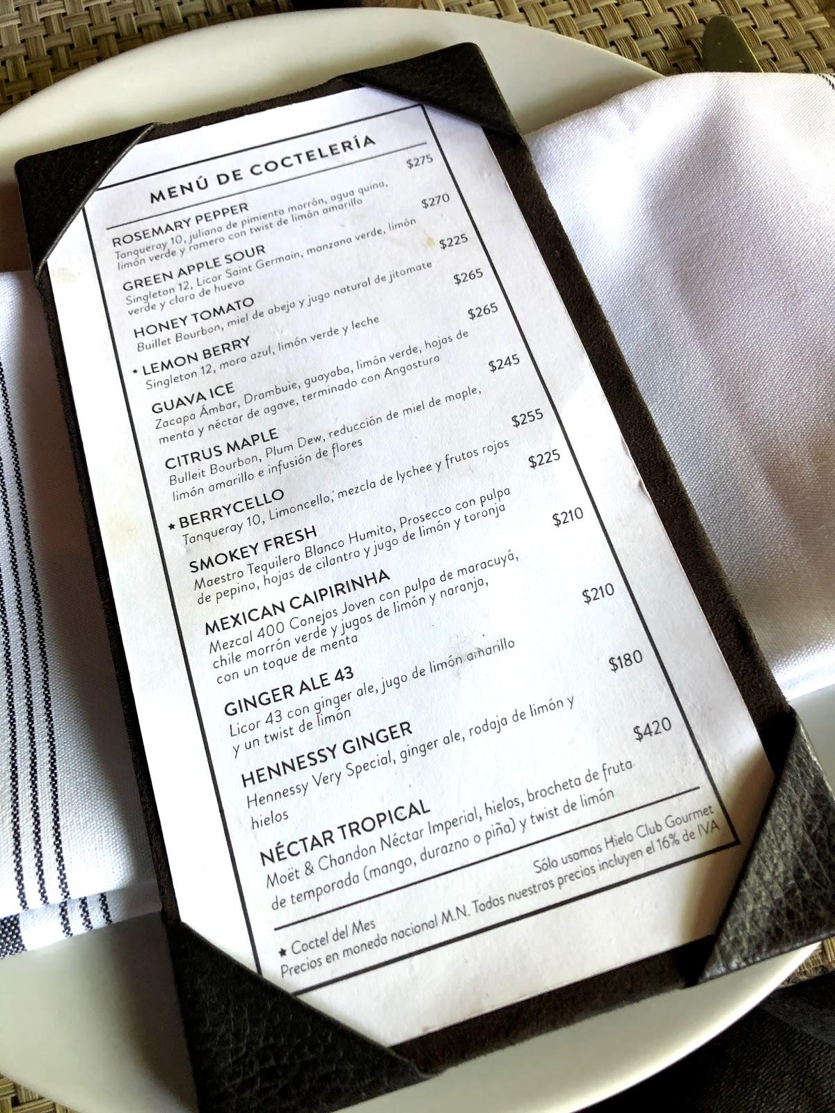 Carta del restaurante Prosecco, Ciudad López Mateos, Virgilio 7