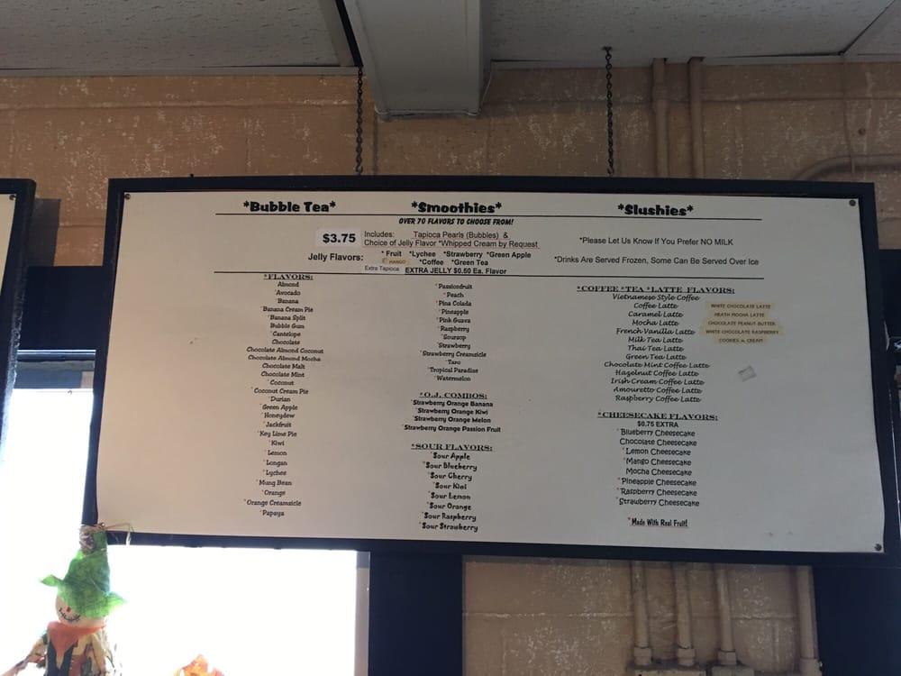 Menu at Le Bakery, Biloxi