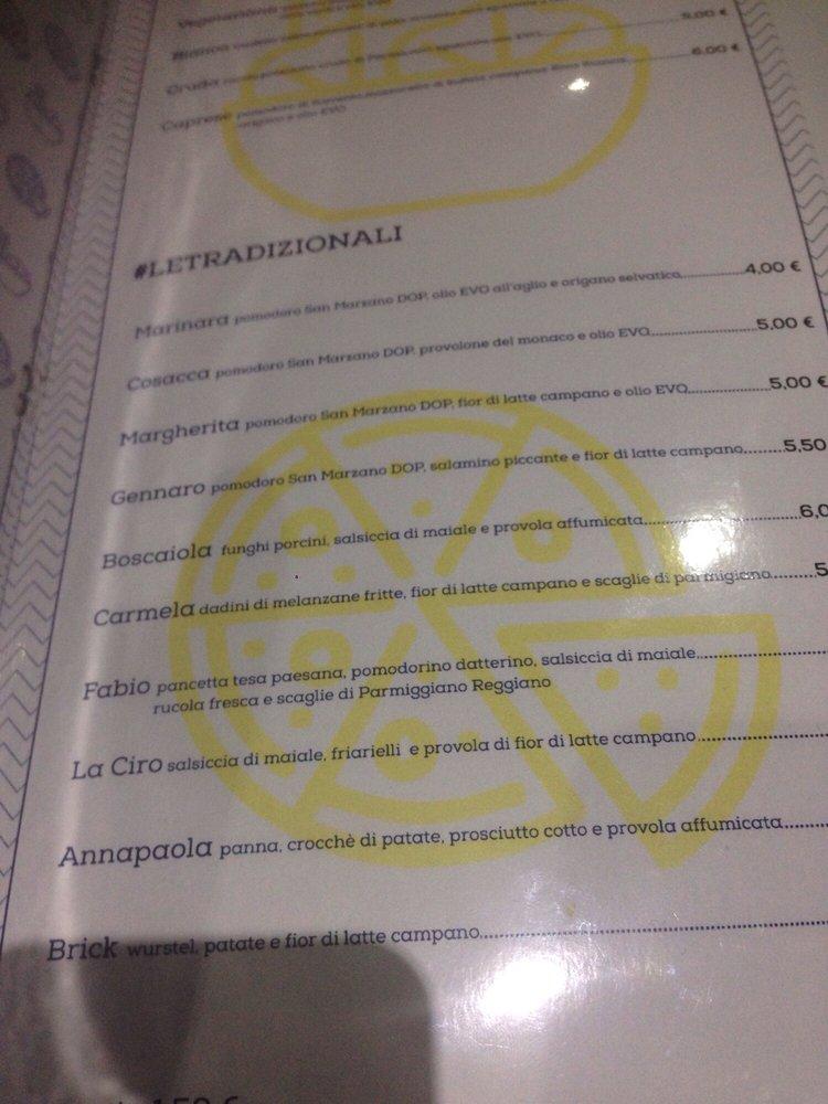 Speisekarte von Pizzeria da Ciro, Scafati