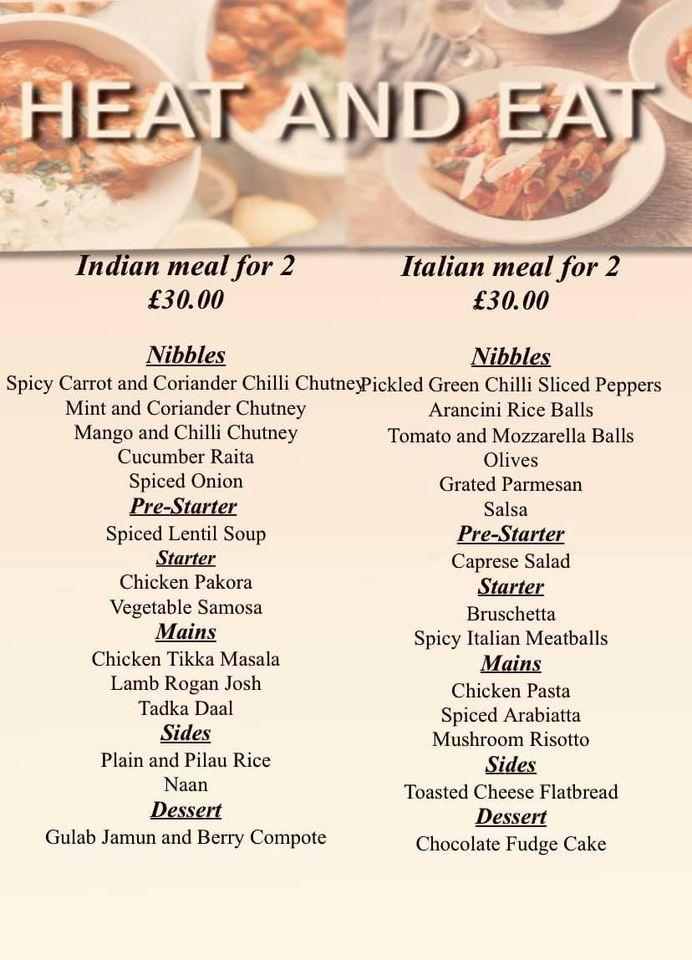 Menu at Fullarton Park pub & bar, Glasgow