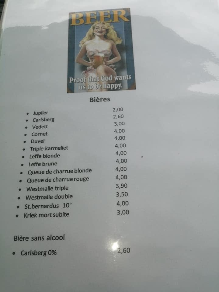 Menu at Gabriel's salt 'n sweet diner, De Panne