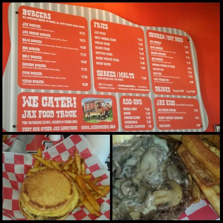 Menu at Jax Burger Fries & Shakes restaurant, Pearland, Broadway St