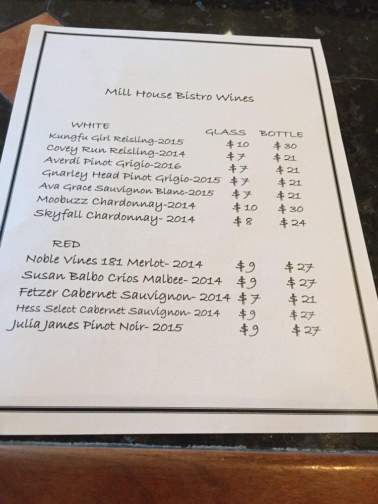Menu at Mill House Market restaurant, Pulaski