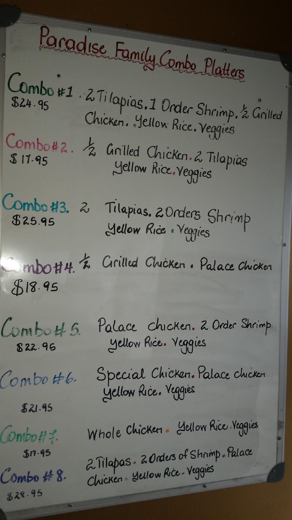 Menu at Grilled Chicken Palace restaurant, Hillside