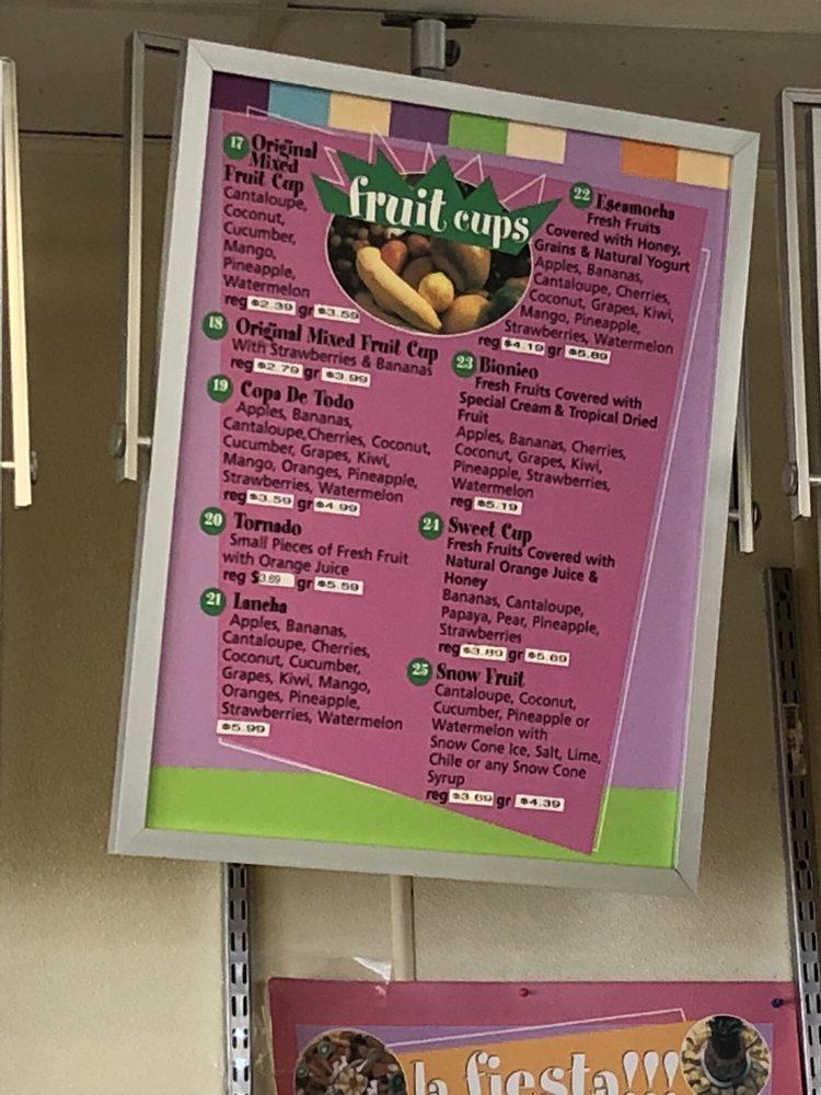 Menu at La Paletera desserts, Irving, N Belt Line Rd Suite 100