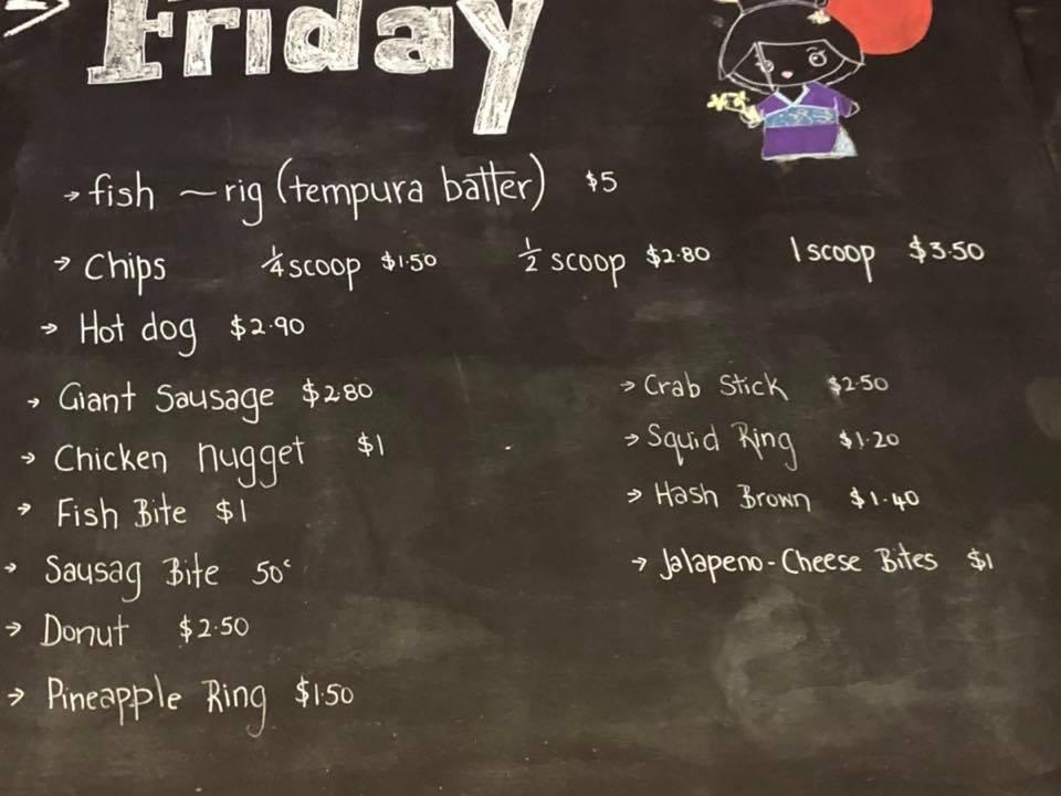 Menu at Nipp-iLicious Japanese Takeaways restaurant, Westport