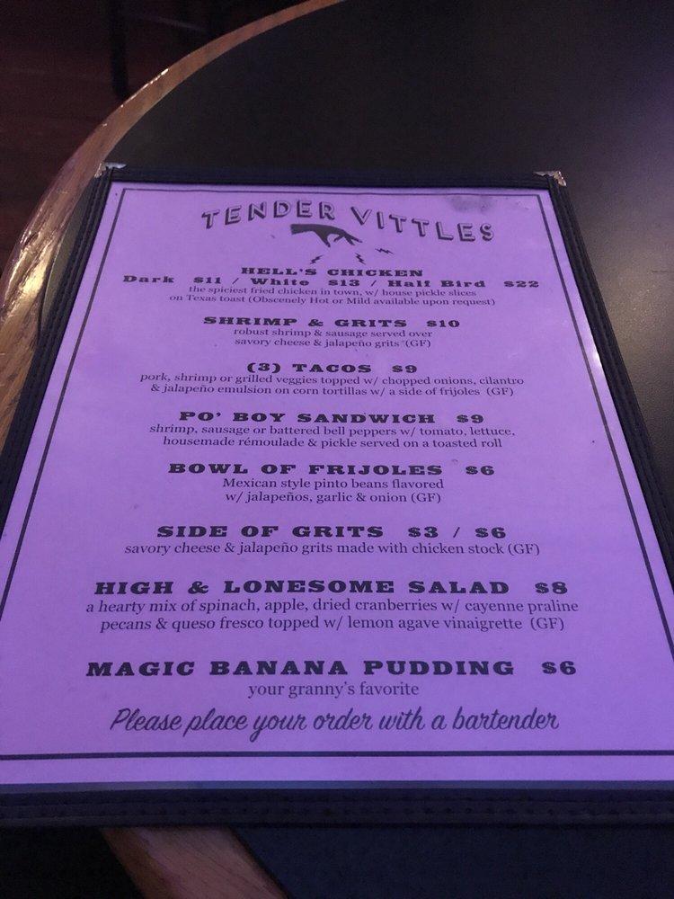 Menu at The Spirit Room pub & bar, Rochester