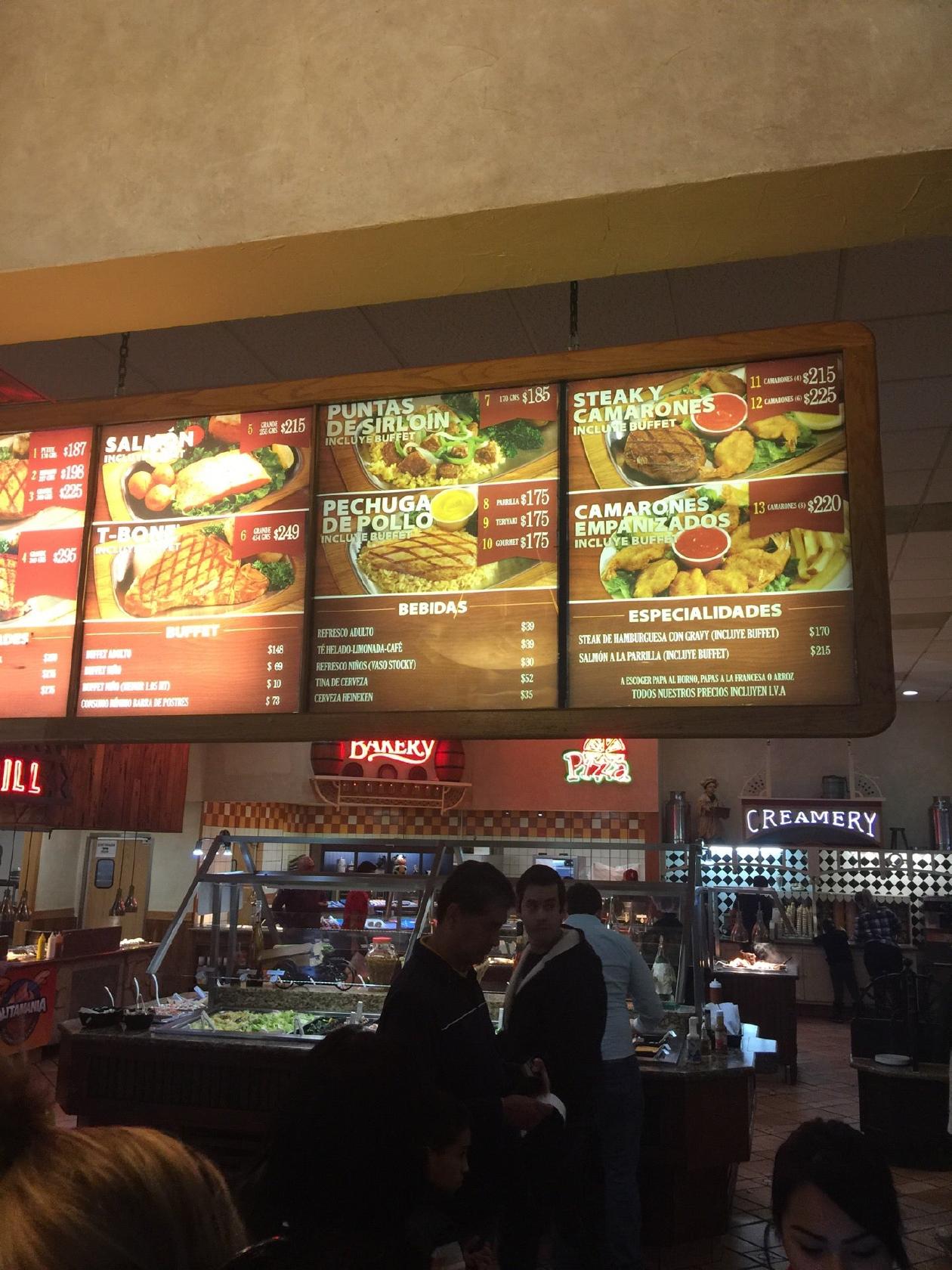 Menu at Sirloin Stockade restaurant, San Pedro Garza García, Av Lázaro ...