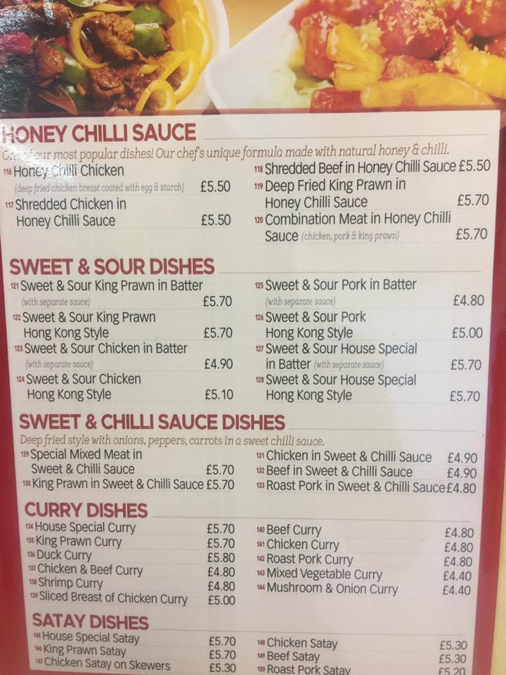 Menu at Taste of China restaurant, Livingston, Almond E