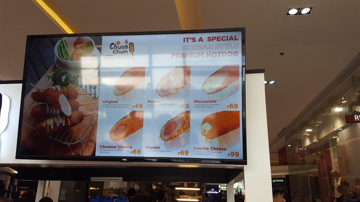 Menu at Chung Chun Rice Corndog Taguig, Taguig