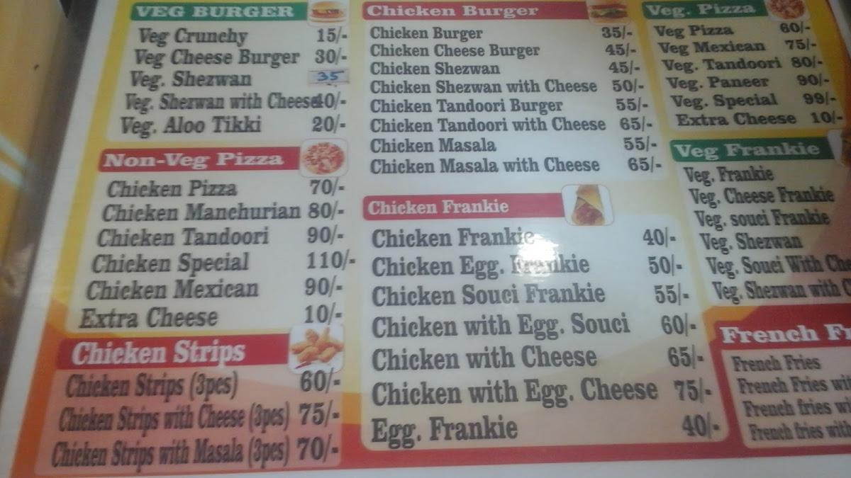 Menu at Delight Juices & Snacks Corner, Mumbai