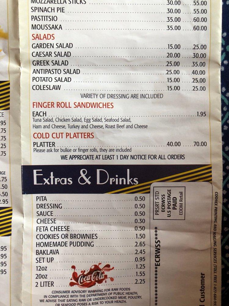 Menu at Brother's Roast Beef & Seafood pizzeria, Peabody