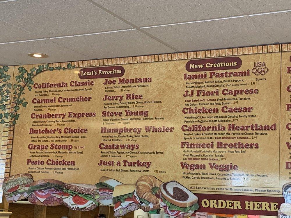 Menu at Fiori's Butcher Shoppe restaurant, Lodi