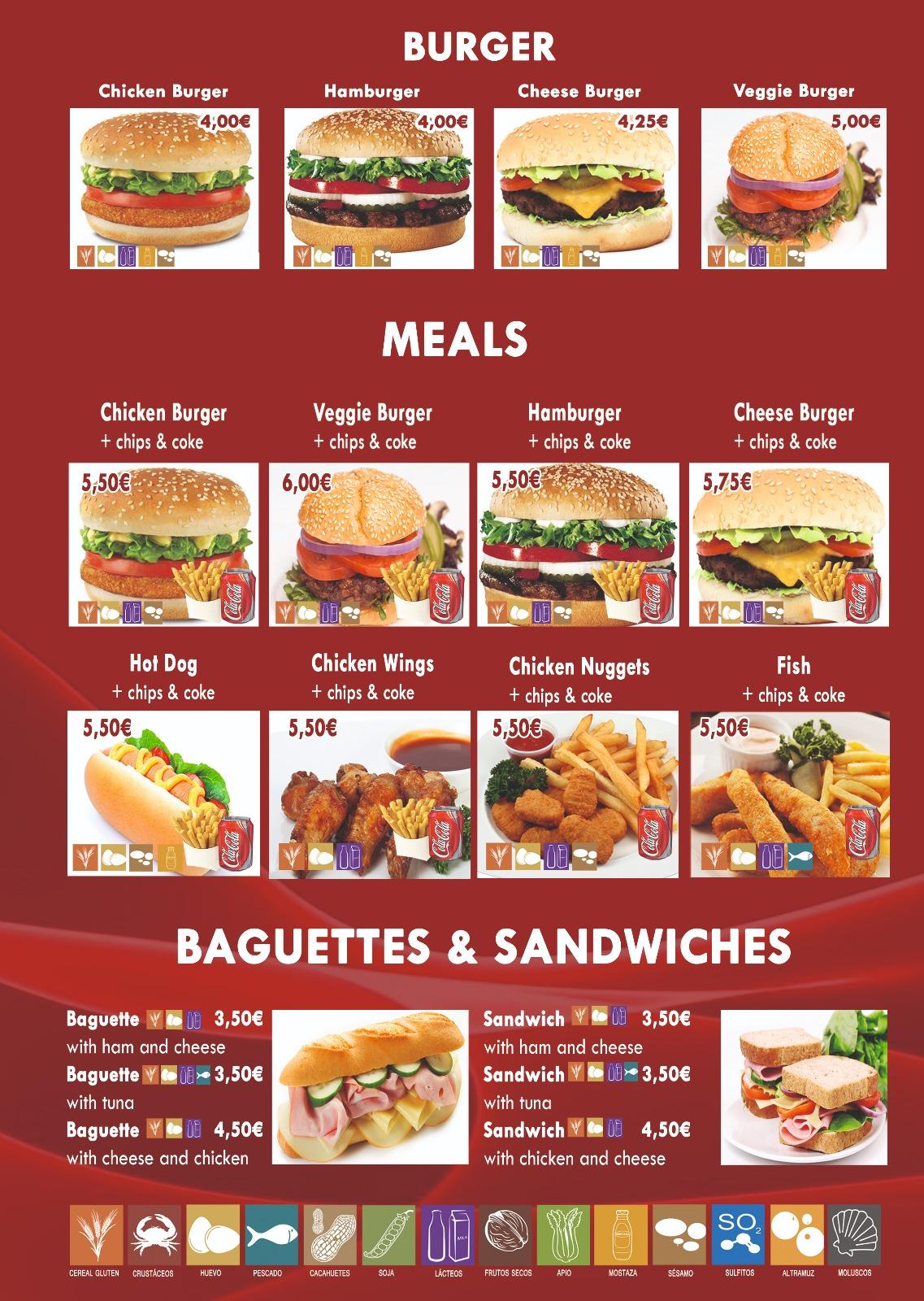 Menu at Bon Appetit restaurant, Can Picafort