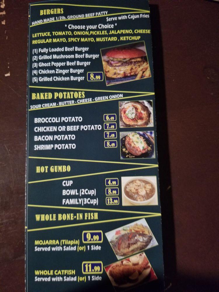 Menu at Fish Place fast food, Houston, Aldine Westfield Rd