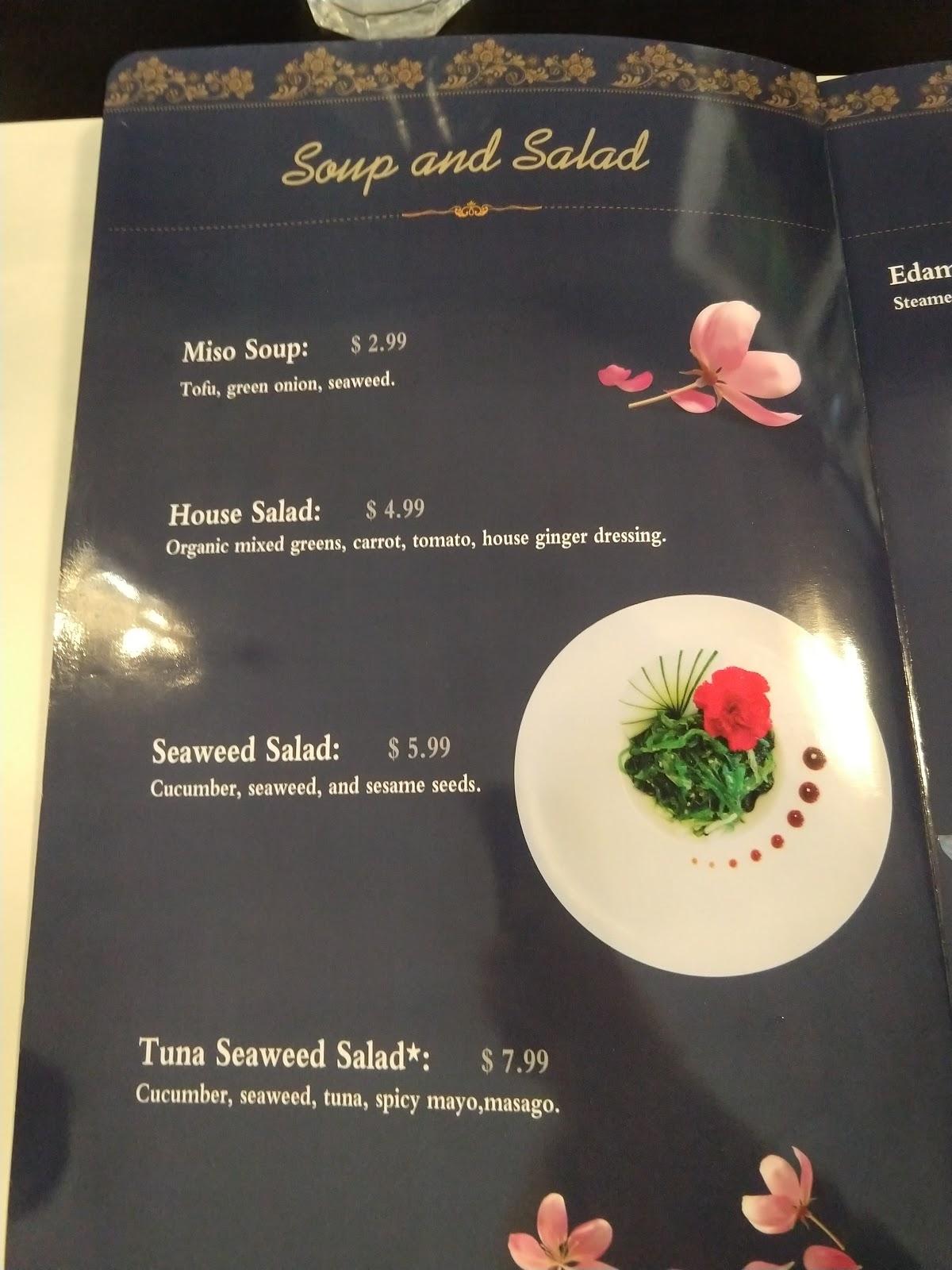 Menu at Sky Sushi Houghton restaurant, Houghton