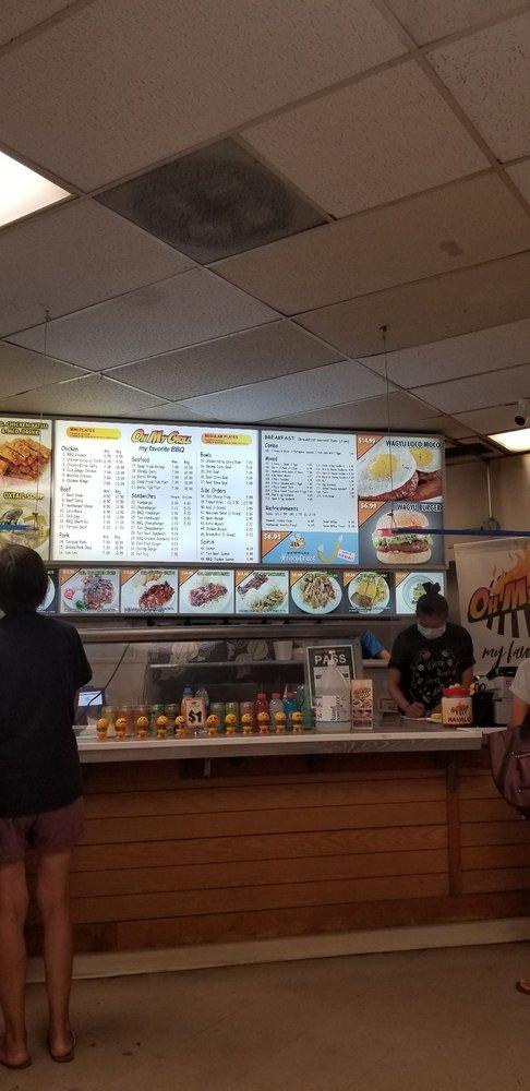 Menu at Oh My Grill - Don Quijote Pearl City BBQ, Pearl City