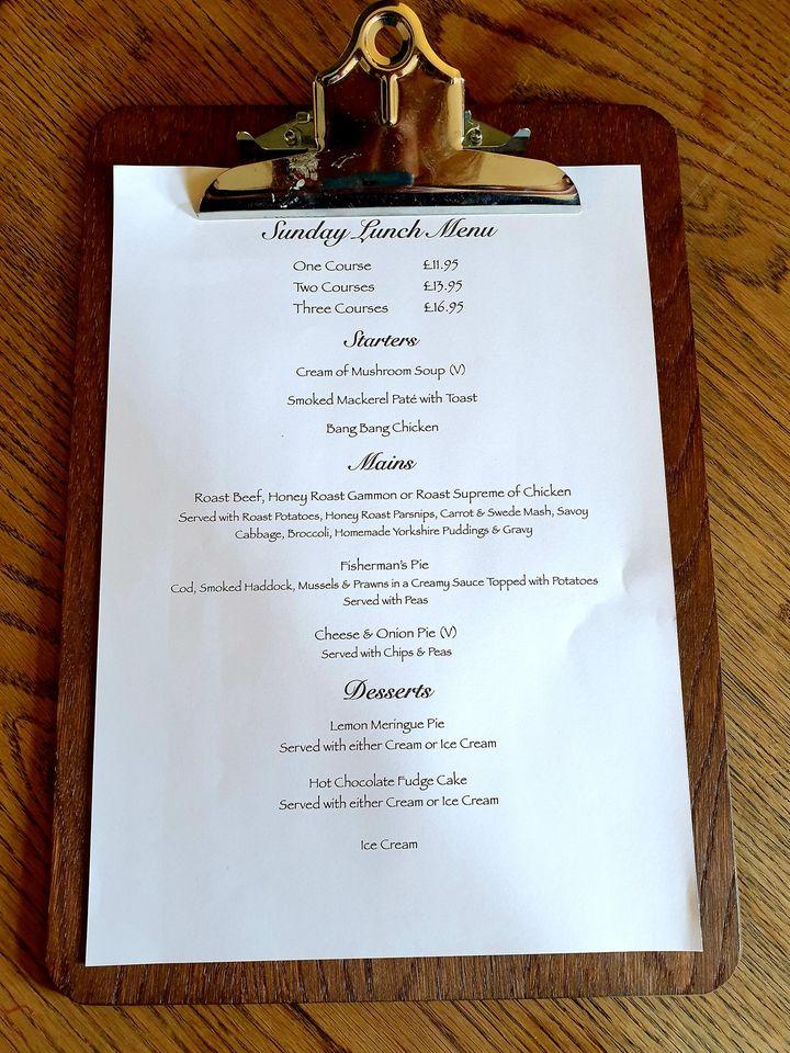 Menu at Andrew Arms pub & bar, Stockport