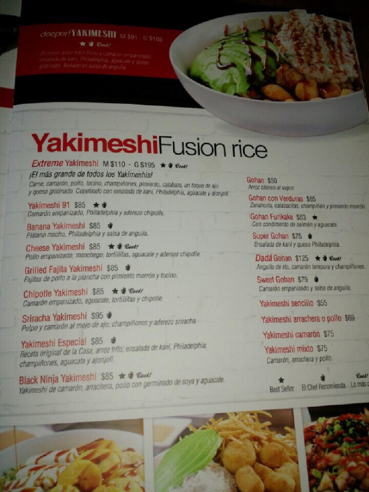 Menu at The Sushi & Salads, Co. restaurant, Guadalajara, Blvd. Gral ...