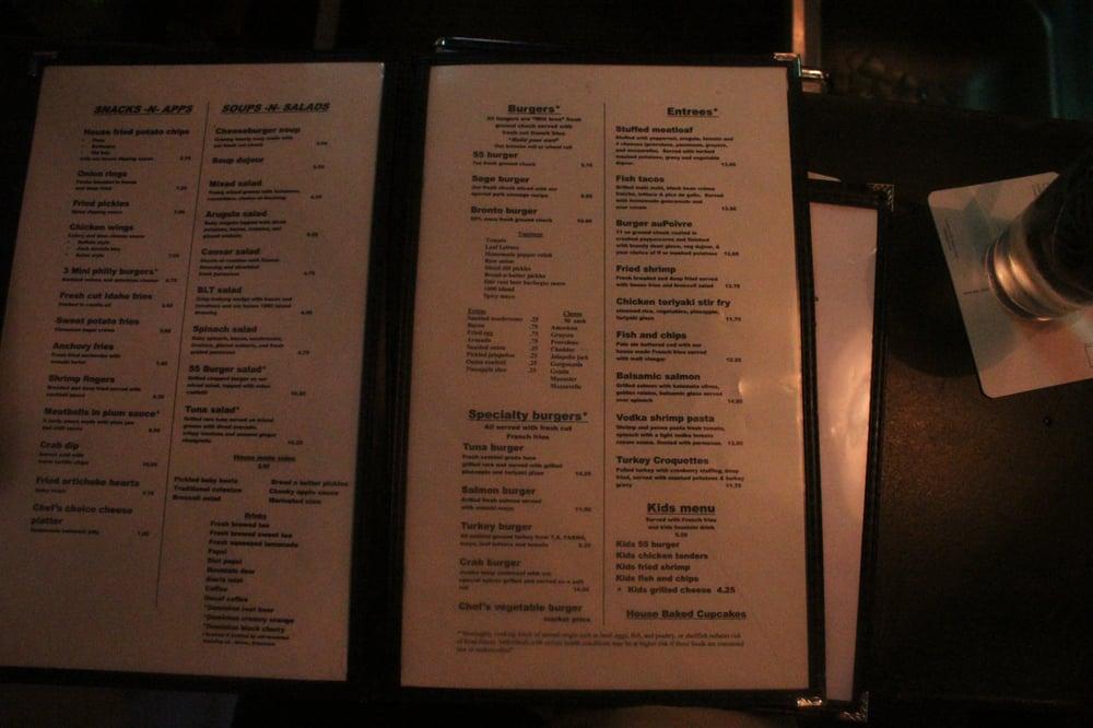 Menu at Restaurant 55, Dover