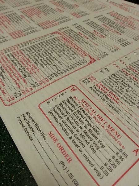 Menu at China Liu's Chinese Restaurant, Lithia Springs, Lee Rd
