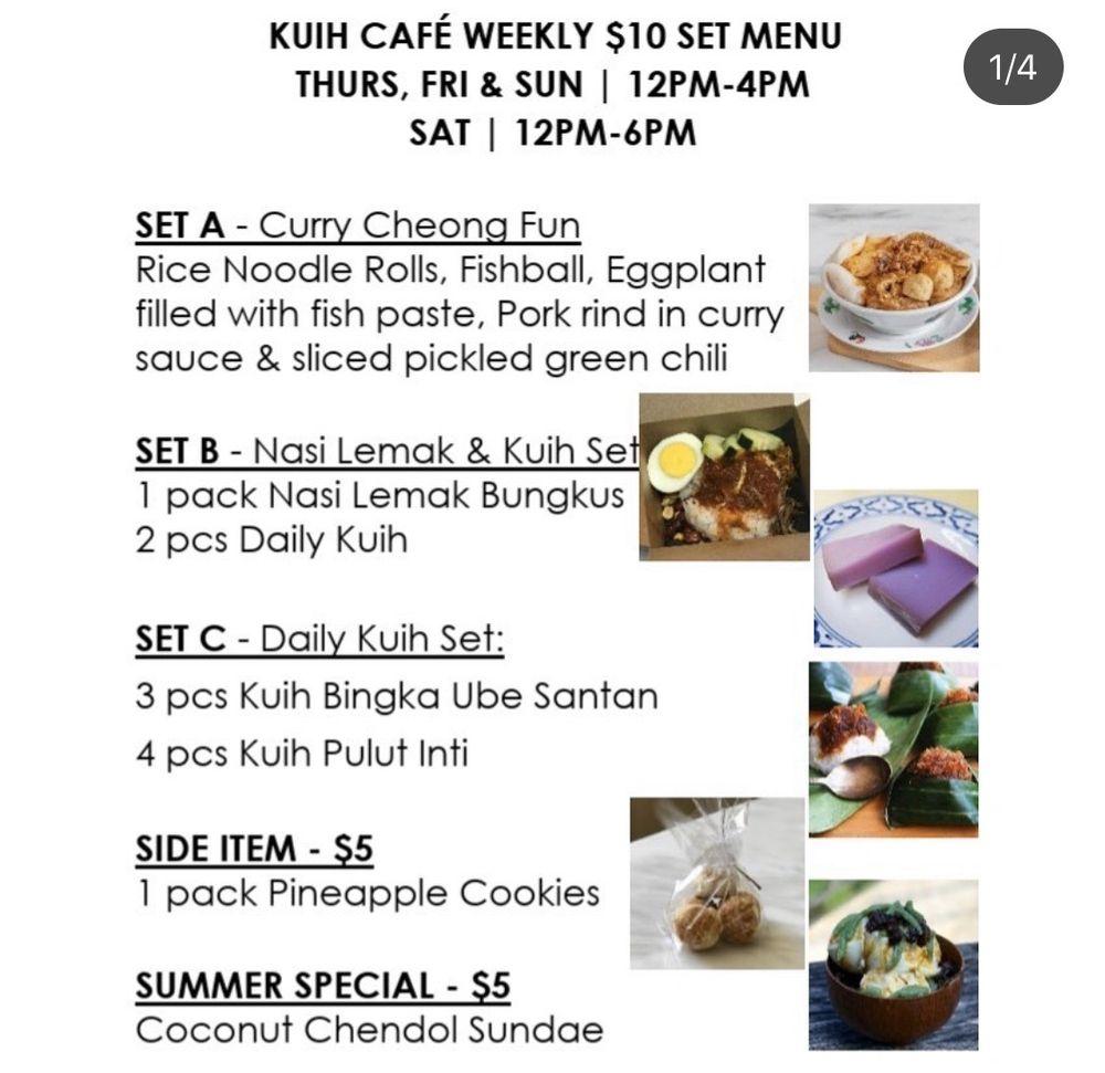 Menu at Kuih Cafe, New York City