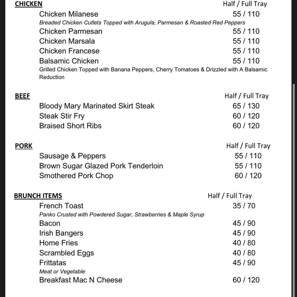 Menu at Repeal Bar & Restaurant, Garden City
