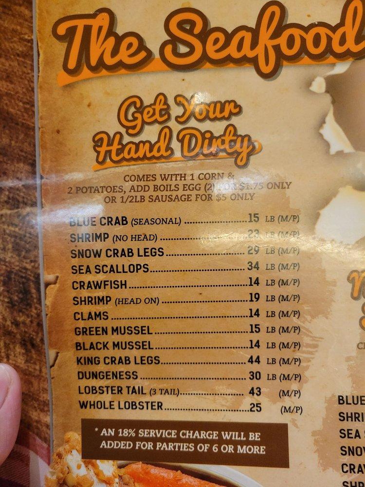 Menu at The Juicy Seafood Restaurant & Bar- Harvard Park, Warrensville ...