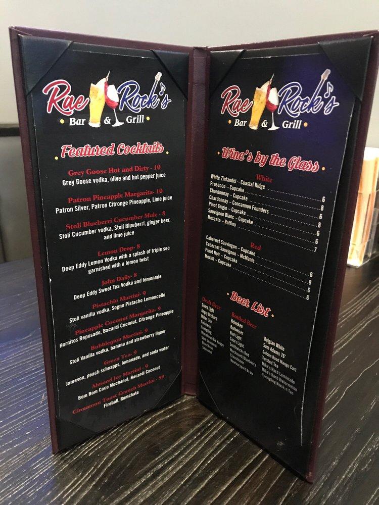 Menu at Rae Rocks Bar & Grill, Methuen