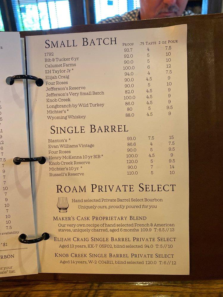 Menu at ROAM Kitchen + Bar, Sioux Falls