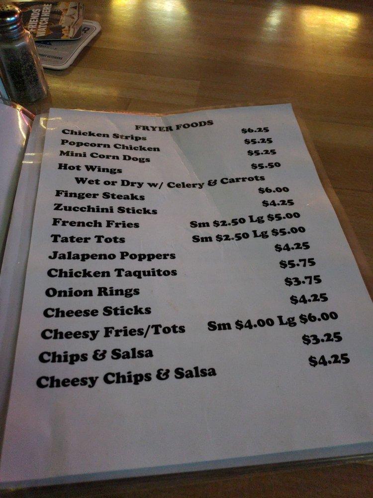 Menu at Simcoe Cafe, Goldendale