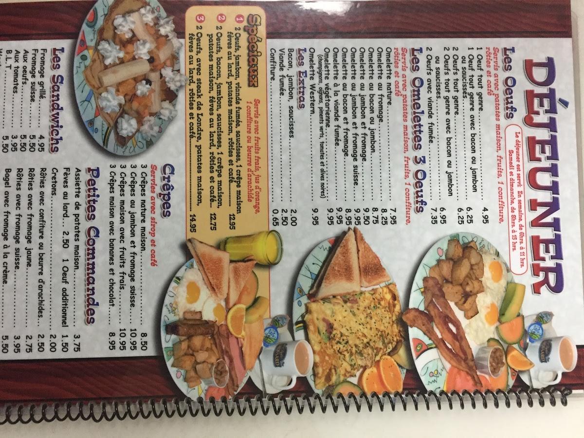 Menu au Poutine en folie restaurant, Montréal, 7075 Rue Jarry E