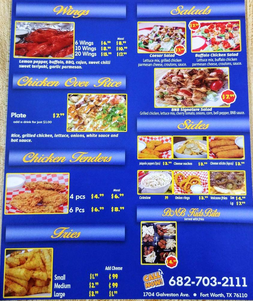 Menu at Burgers N Beyond BnB fast food, Fort Worth