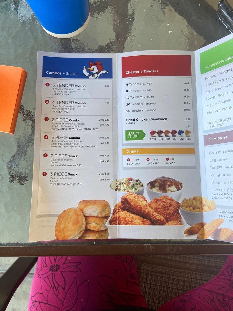 Menu at Chesters Chicken/Thrifty Ice Cream fast food, Montclair