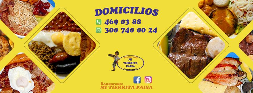 Carta de Restaurante Mi Tierrita Paisa, Bogotá