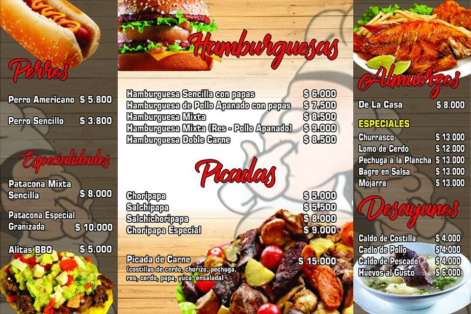 Menu at Rizos Restaurante- Bar, Venadillo