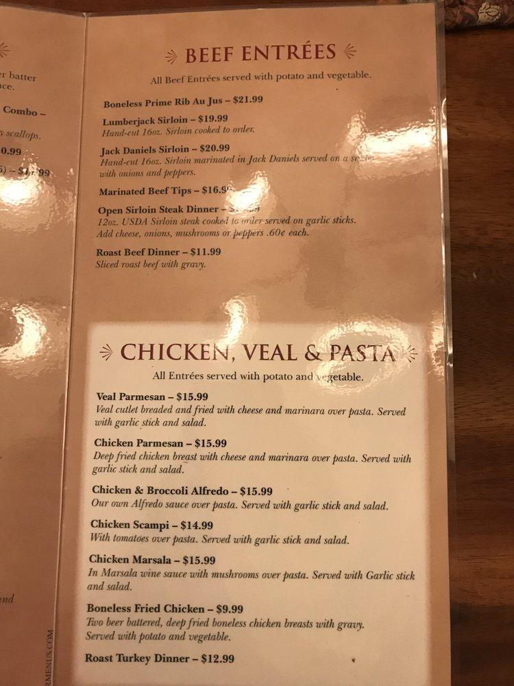 Menu at Hanna's Place restaurant, Uxbridge