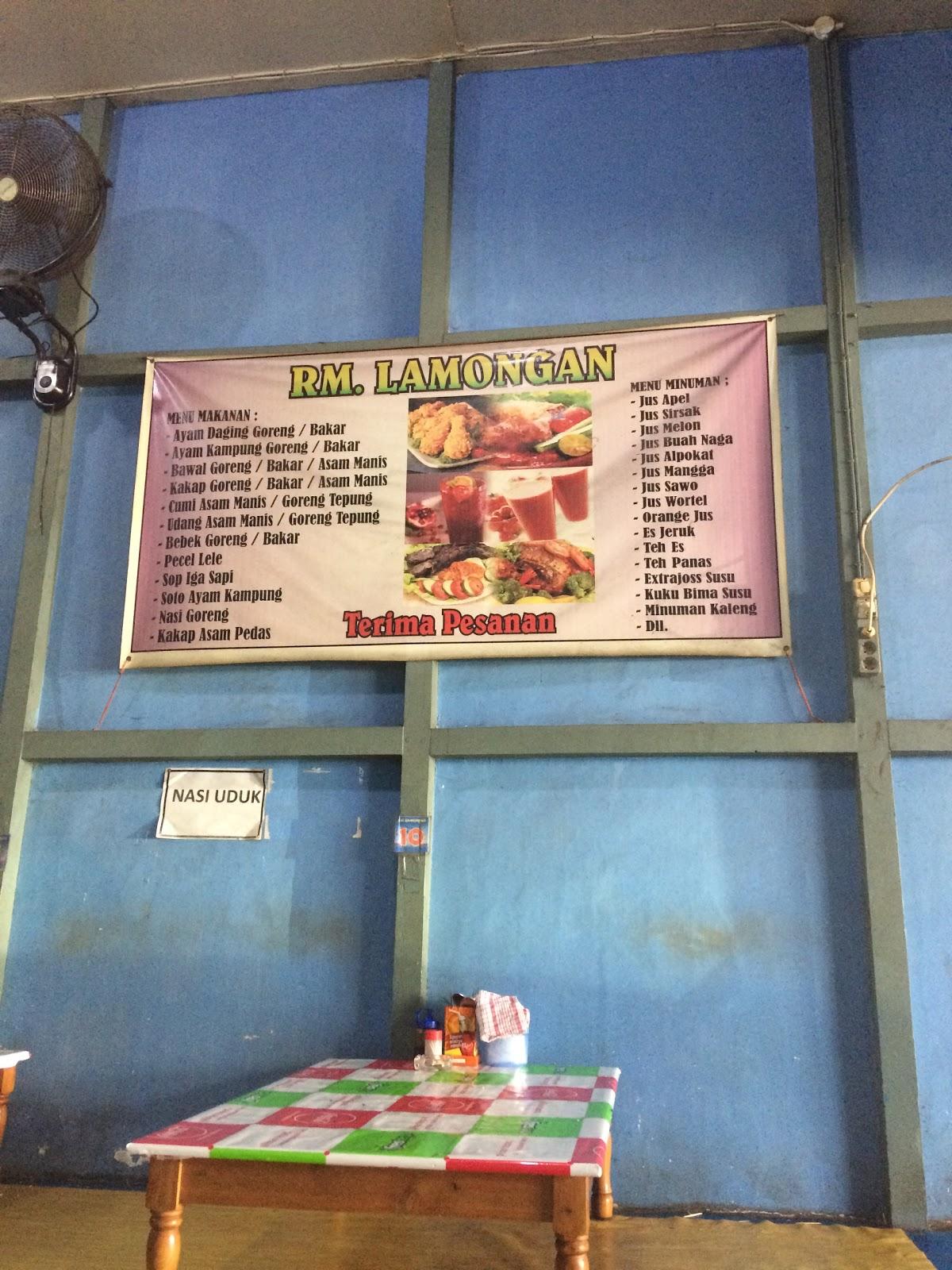 Menu at RM.LAMONGAN restaurant, Kantor