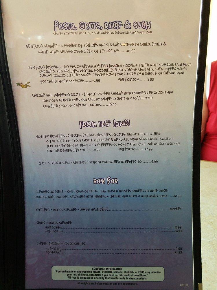 Carta del restaurante Squid Lips, Cocoa Beach, S Orlando Ave