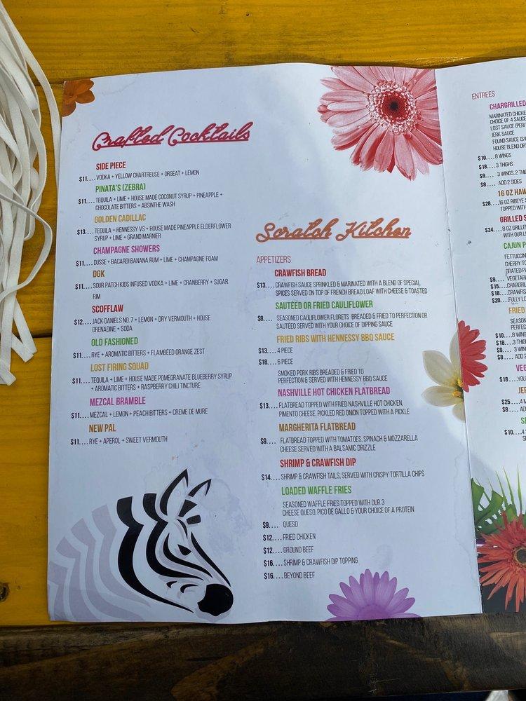 Menu at Lost & Found pub & bar, Houston