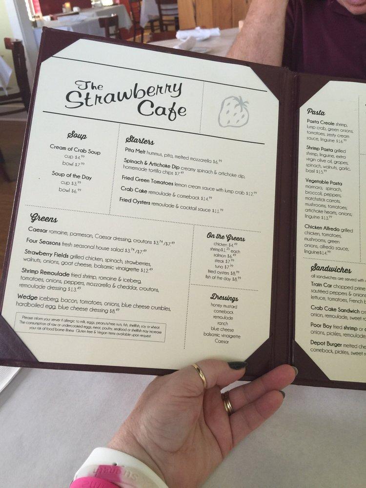 Menu at Strawberry Cafe, Madison